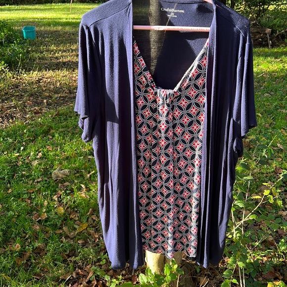 Apt. 9 | Tops | Black And White W Beads Apt 9 Coral Pink Sleeveless ...